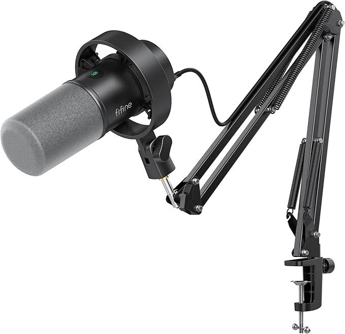 FIFINE Dynamic Microphone, XLR/USB Podcast Recording